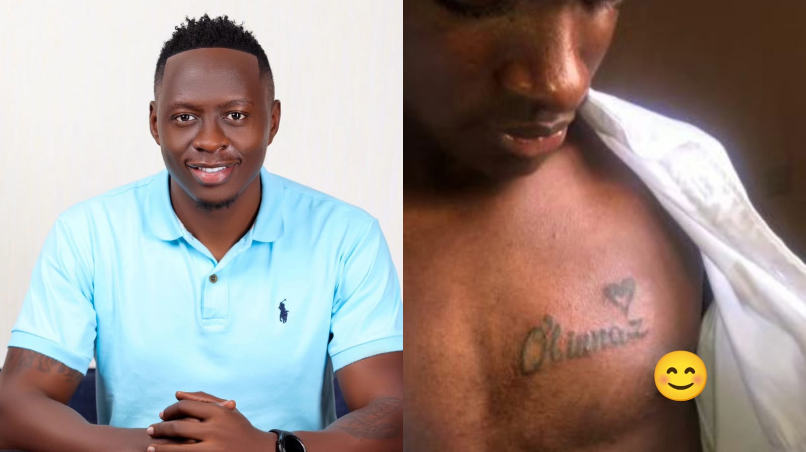 Man Tattoos Oga Obinna's Name "Obinnaz" On His Chest