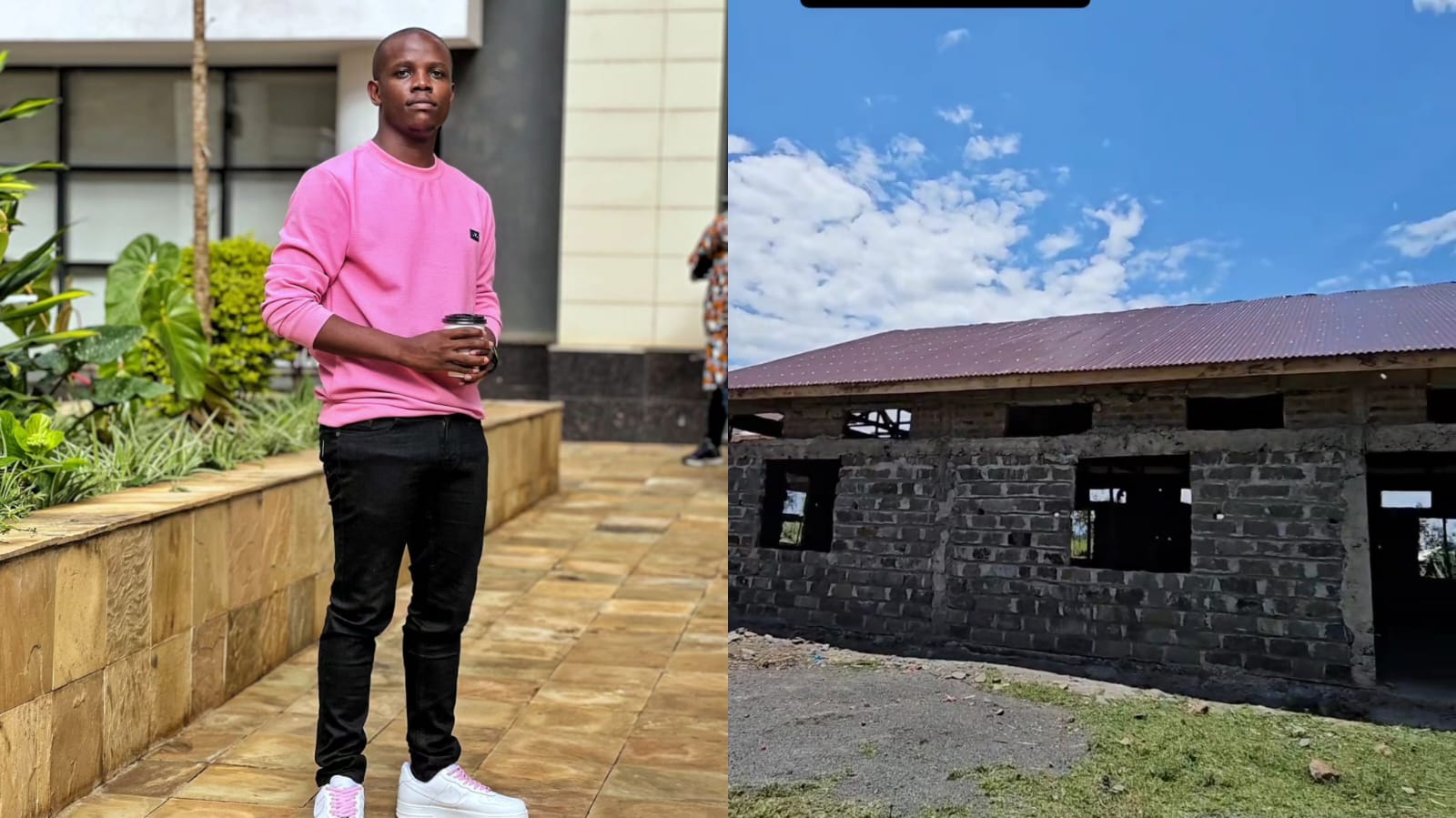 Kenyan content creator Crazy Kennar Shares Progress of the Church He is ...